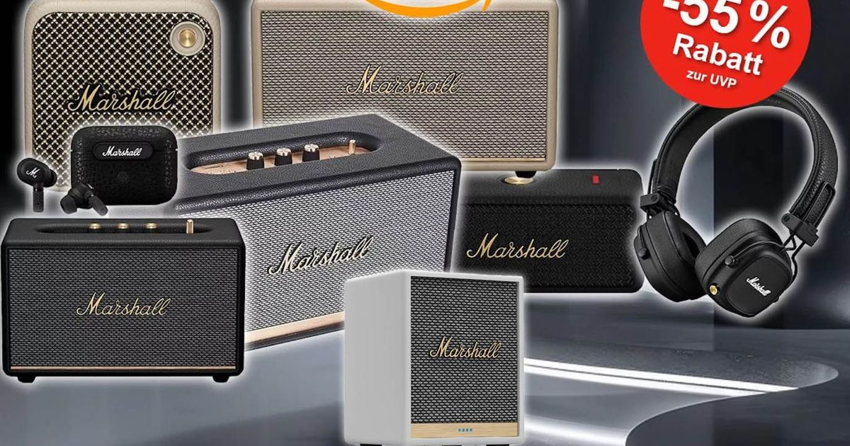 Top-Audio-Deals im Marshall Sale bei Amazon: Jetzt bis 55% auf ...