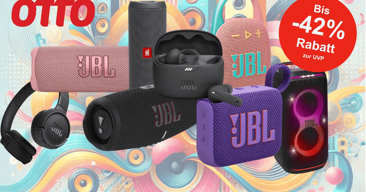 Mega JBL Sale bei OTTO: Beliebte Kopfhörer und Lautsprecher bis zu 42% ...