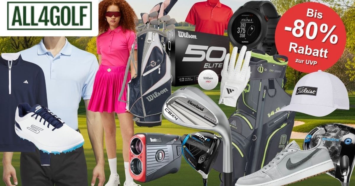 Mega-Deals bei All4Golf! Bis -80% Rabatt im Frühlings-Sale: Von Driver ...