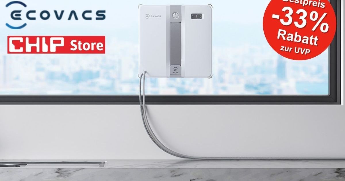 Ecovacs Winbot Mini: Jetzt 33% Mega-Rabatt zur UVP im CHIP Store – Die ...